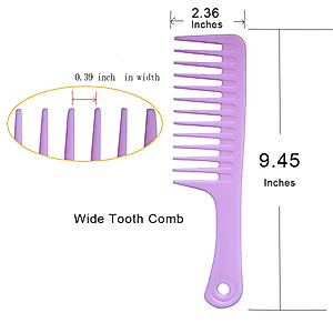 4 Pcs Wide Tooth Comb Detangling Hair Brush Wide Comb Detangler Comb Curl Comb, Best Styling Comb for Long, Wet or Curly Hair Improve Blood Circulation