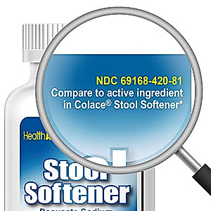 HealthA2Z® Stool Softener 400 Counts | Docusate Sodium 100mg | Red & White | Dependable, Gentle Constipation Relief