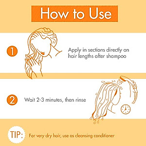 Klorane Nourishing Conditioner with Mango Butter, Moisturize and Hydrate Dry Hair, Paraben, Silicone, Sulfate Free, 6.7 Ounce