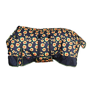 CHALLENGER 78" 1200D Turnout Waterproof Rain Horse Sheet Light Winter Blanket 392B