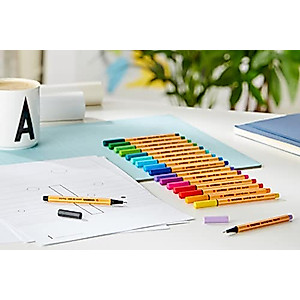 STABILO Fineliner point 88 MINI - Wallet of 18 - Assorted colors