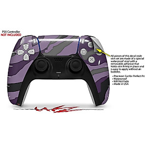 WraptorSkinz Skin Wrap compatible with Sony PS5 DualSense Controller Camouflage Purple (CONTROLLER NOT INCLUDED)