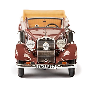 Esval Models 1933-37 290 W18 Lang Cabriolet B Maroon Limited Edition to 250 Pieces Worldwide 1/43 Model Car EMEU43043E