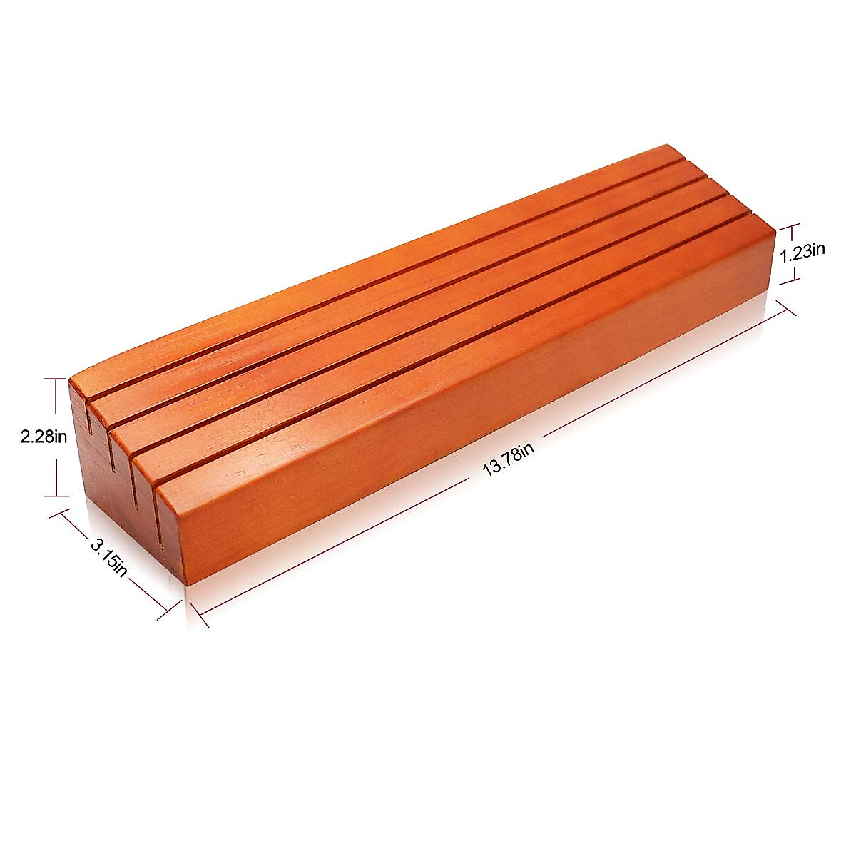 Exqline Wooden Playing Card Holder Tray Rack Organizer for Kids Seniors Adults - 13.8 inch* 3.1 Inch Extended Versions Long Enough for Bridge Canasta Strategy Card Playing