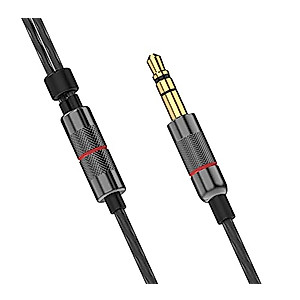 Betron ELR50 in Ear Headphones Earphones Wired with Noise Isolating Earbuds Tangle Free Cord Lightweight Carry Case Soft Ear Buds 3.5mm Plug, Black