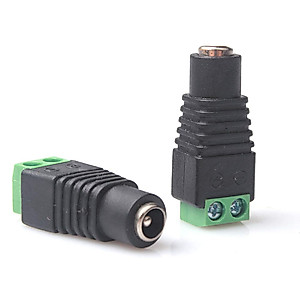 DeguangXin 20 Pairs 12V Male + Female 2.1x5.5MM DC Power Jack Plug Adapter Connector for CCTV Camera and LED Strip Light