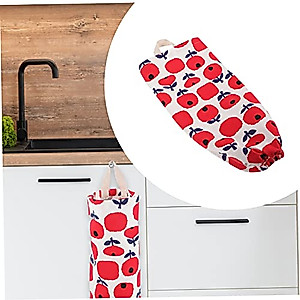 CIYODO Garbage Bag Storage Bag Grocery Bag Dispenser Trash Bag Holder Grocery Bag Holder Grocery Store Bag Shopping Bag Holder Trash Bags Kitchen Supply Fabric Wall-mounted Hanging Bag