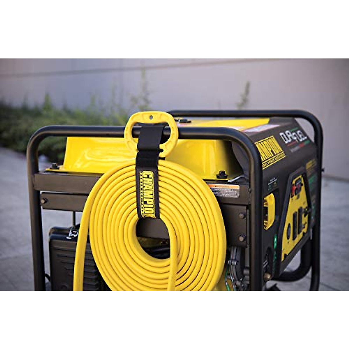 Champion Power Equipment 100690 Heavy Duty Hook and Loop Storage Strap, Black