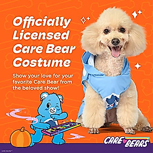 Care Bear for Pets Halloween Grumpy Bear Sleeveless Hoodie - XS | Cozy Hoodie for Dogs | Fun and Cute Halloween Costumes for Dogs| Officially Licensed Care Bears Pet Products