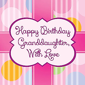 Granddaughter Birthday Card | Made in America | Eco-Friendly | Thick Card Stock with Premium Envelope 5in x 7.75in | Packaged in Protective Mailer | Prime Greetings (Birthday Present)