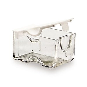 Elizabeth Ward Bead Storage Solutions Clear Plastic Storage Containers (8pc) – Small – Organize Beads, Jewelry Making and Craft Supplies, Earrings and More – Securely Snaps Shut, 1-1/6” x 2” x 1-1/8”