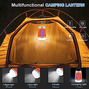 Minyoutia Mosquito Bug Killer Cordless, Mosquito Zapper Outdoor (2 Pack)