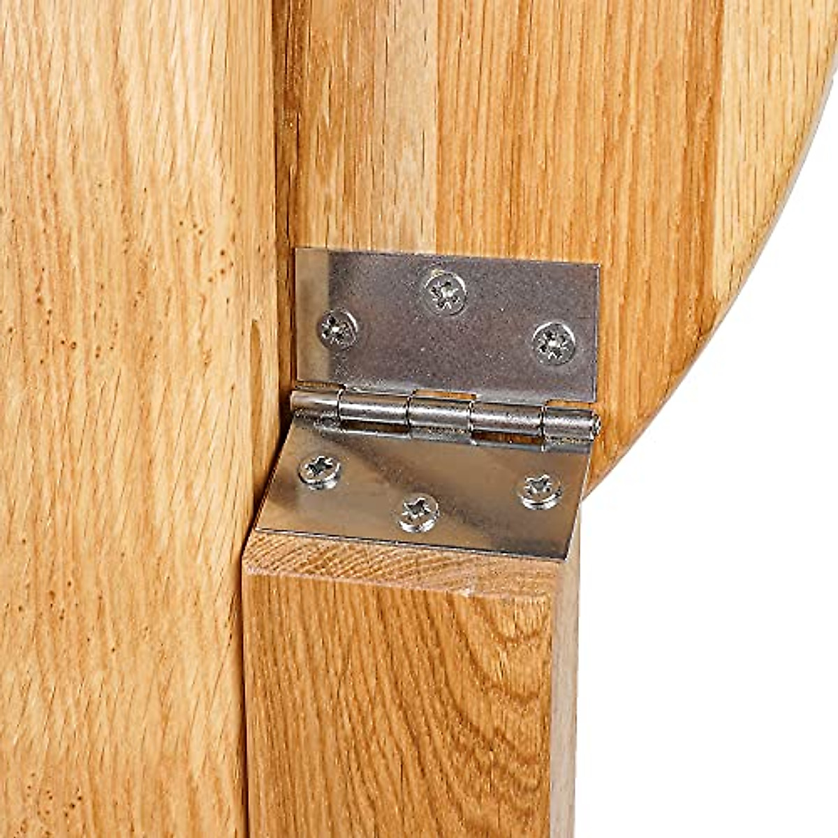 AllAboutEmbroideryUA Folding Oak Stool Beige Natural Organic Wooden seat Side Table Porable Compact Chair Kitchen Furniture Handmade Hight 17.7 inches (45 cm) (Oak Beige)