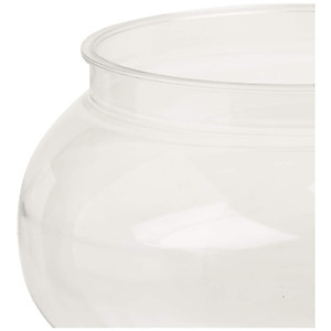 Clear Plastic Short Round Pedestal Jar - 6.25", 1 Piece - Perfect for Weddings, Birthdays & Celebrations