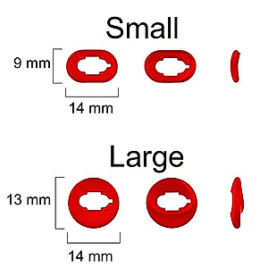 [ 8 Pairs ] Galaxy Buds Live Ear Tips Wing Tips, Non-Slip Anti-Slip Sound Leakproof Silicone Earbuds Replacement Cover Accessories Compatible with Samsung Galaxy Buds Live Red S/L