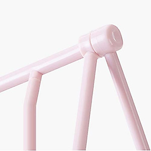 TOPBATHY Foldable Towel Rack Stand Kitchen Towel Stand Countertop Cloth Rack for Kitchen Bathroom Home (Light Pink)