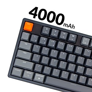 Keychron K10 Full Size 104 Keys Bluetooth Wireless/USB Wired Mechanical Gaming Keyboard for Mac with Gateron G Pro Brown Switch/RGB Backlight/Multitasking Computer Keyboard for Windows, Aluminum Frame