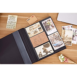 kieragrace KG Jocelyn Photo Album – Black, Holds 400 4" x 6" Photos