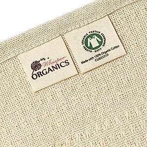 Whisper Organics Organic Cotton Throw Blanket G.O.T.S. Certified (60x80, Natural)