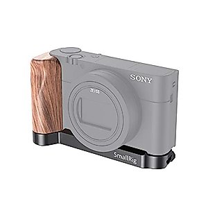 SmallRig L-Shape Bracket Wooden Grip for RX100 III/IV/V (VA) / VI/VII Camera - LCS2467