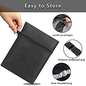 KENNEDICH Durable Rectangular Patio Furniture Covers, Waterproof Windproof Dustproof Patio Cover, Durable 210D UV Protection Outdoor Table Set Cover (95*64*39in)