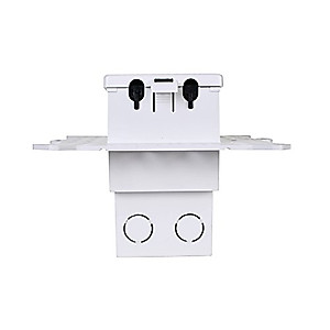 Arlington DBVM1W-1 Low Profile IN BOX Electrical Box with Weatherproof Cover for New Construction Stucco/Textured Surfaces/Rigid Siding, Vertical, 1-Gang, White