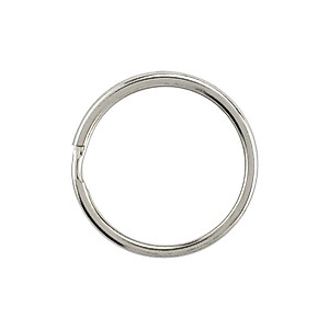 Bulk 100 Pack - 1" Key Rings - Heat Treated Heavy Duty & Durable Premium Split Ring Keychains by Specialist ID