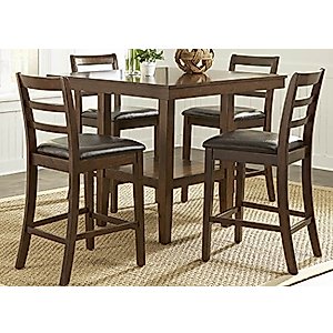 Liberty Furniture Hampton Medium Brown 5 Piece Gathering Table Set