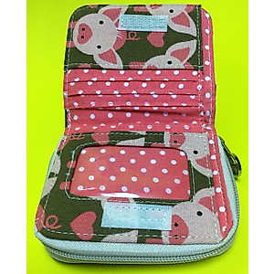 Bungalow 360 Billfold Zippered Wallet (Pig)