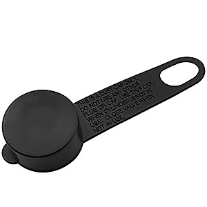 TAODAN QCC1 Dust Cap 6PCS 1.32inch Black Propane Tank OPD Filler Valve Dust Caps Straps for Propane Adapter and Gauge Fitting, QCC1 Thread Protection Sleeve Covers, QCC1 Propane Dust Cap