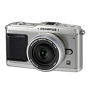Olympus PEN E-P1 12.3 MP Micro Four Thirds Interchangeable Lens Digital Camera with 17mm f/2.8 Lens and Viewfinder (Silver)