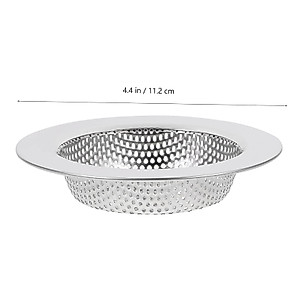 2pcs Sink Strainer Bath Tub Plug Stopper Sink Drain Sink Food Catcher Kitchen Sink Filter Basket Kitchen Sink Filter Strainer Anti-blocking Net Dish Basin Stainless Steel
