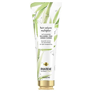 Pantene Nutrient Blends Hair Volume Multiplier Silicone Free Bamboo Conditioner For Fine, Thin Hair, 8.0 Fl oz, 6.257 Fl oz