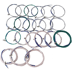 LANDTOM Chinese Guzheng Accessory Steel Wire and Nylon Guzheng String 1-21# Pack of 21 (full set)