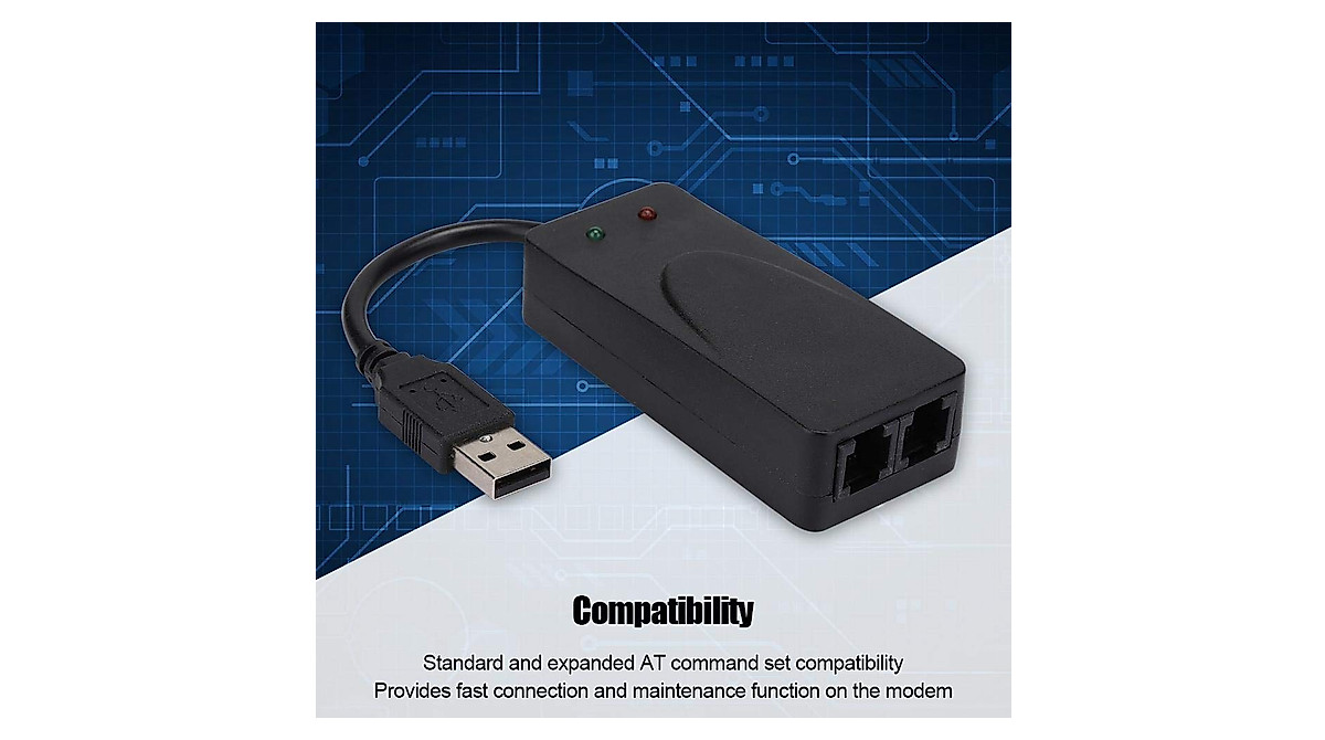 Ideal USB 56K Modem for Internet & Fax | Compatible with Windows