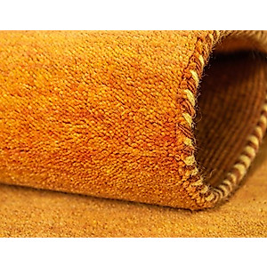 Unique Loom Solid Gava Collection 100% Natural Twisted Wool Modern Terracotta Area Rug (8' x 12')