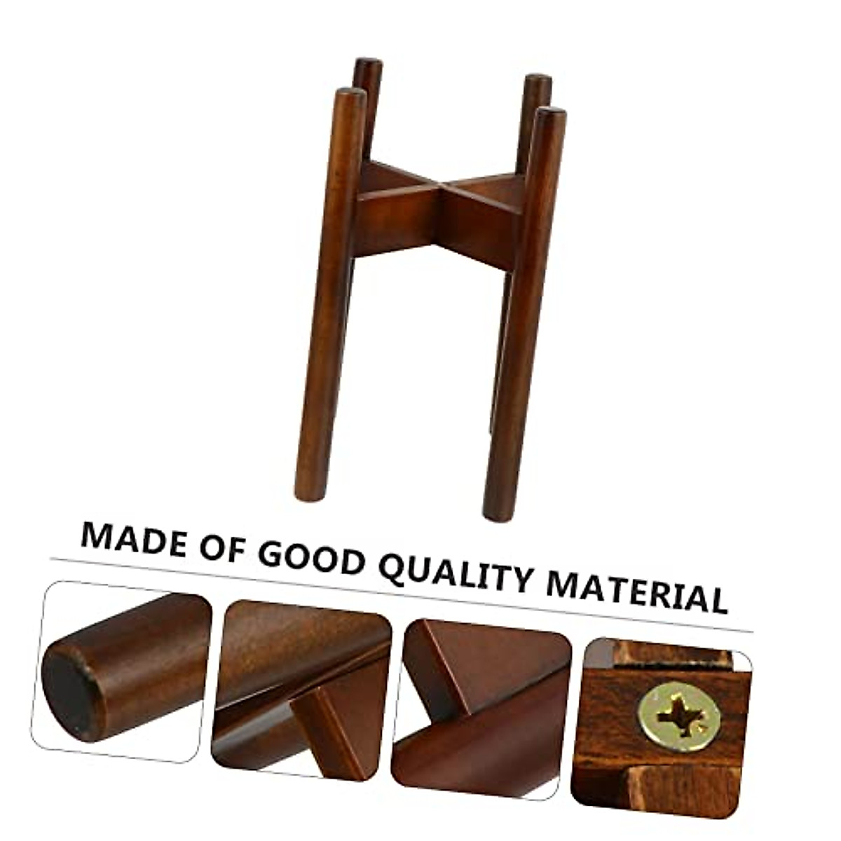 HANABASS Decor Office Bamboo Home Modern Planter Display Patio Shelf Bedroom Trays House Multiple Free Holder Stand Succulent Flowerpot Plant Room Decorative Bonsai Pot Decoration Wood