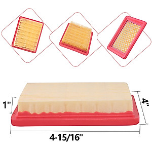 Ceukius 4 Pack 951-15245 Air Filter Replace for MTD 951-15245 751-15245, Fits Cub Cadet MTD 159cc 196cc Engine Lawn Mower