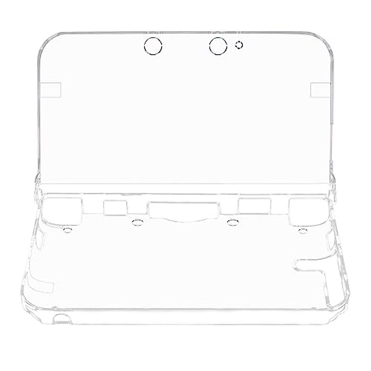 OSTENT Protective Clear Crystal Hard Guard Case Cover Skin Shell for Nintendo 3DS XL LL Color Clear White