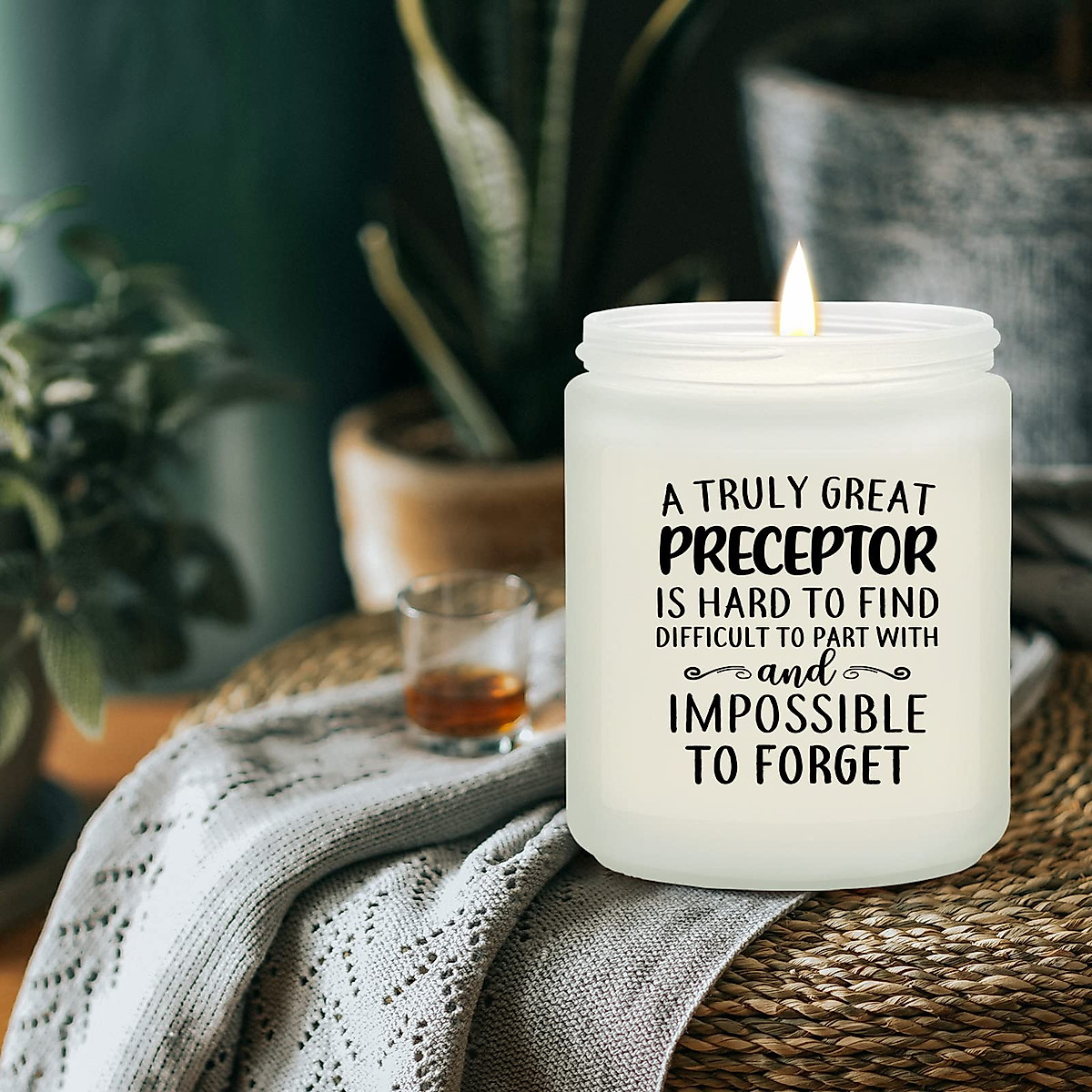 Maybeone Preceptor Gifts Nursing - A Truly Great Preceptor is Hard to Find - Lavender Scented Candle Gifts for Preceptors - Nurse Preceptor Gifts - Thank You Gifts for Preceptor