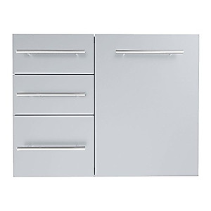 SUNSTONE DE-LPCTD30 Designer Series Raised Style Liquid Propane Combo Triple Drawer, 30", Stainless Steel