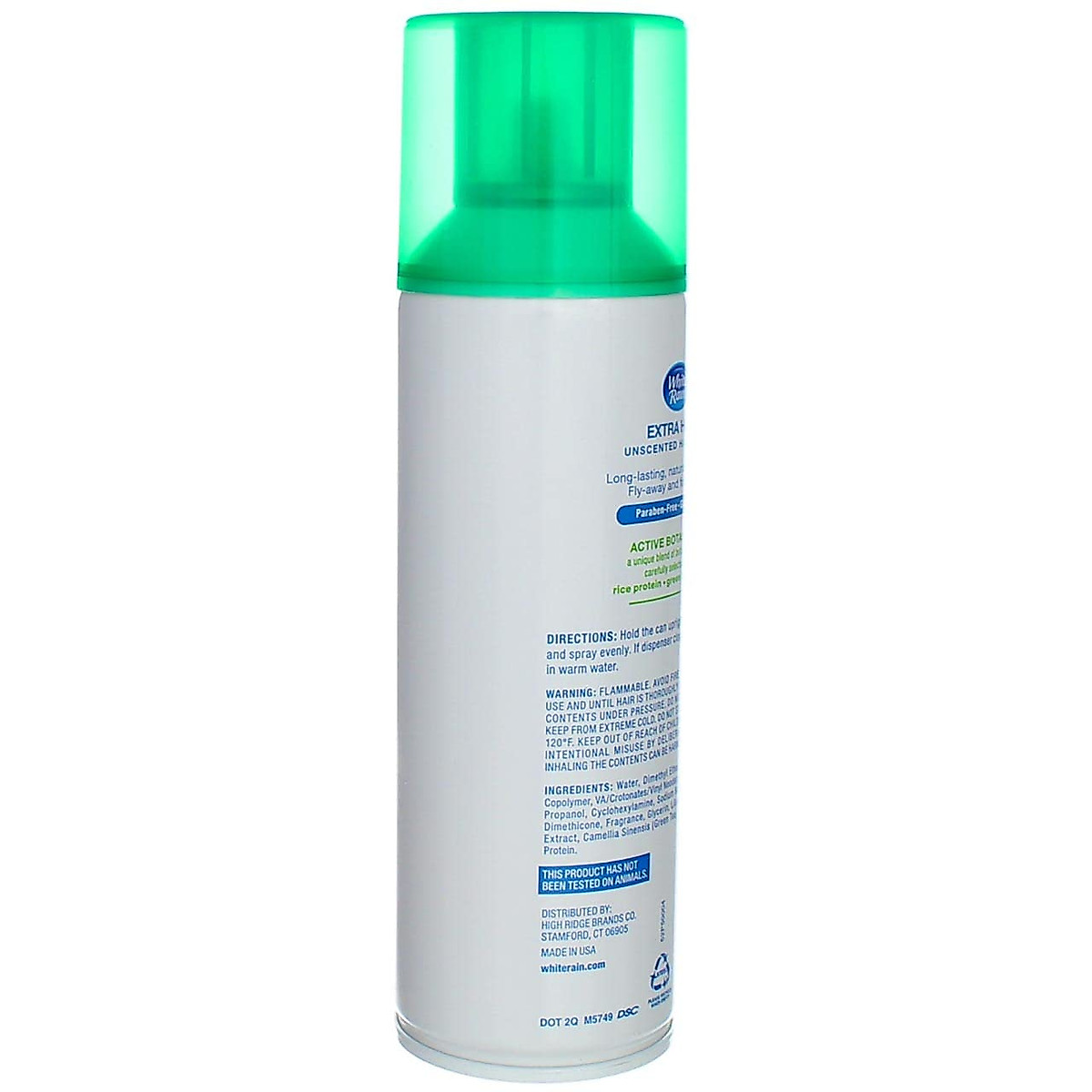 White Rain Aerosol Hairspray Unscented, Extra Hold 7 oz (Pack of 4)