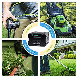 Jialitt 60V 5.0Ah Replacement for Greenworks Pro 60V Battery Max Lithium Ion LB60A00 LB60A01 LB60A02 LB60A03(Not for Kobalt&Powerworks)
