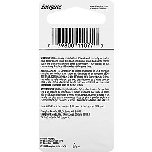 Energizer 364BPZ Zero Mercury Battery - 1 Pack
