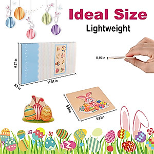 8pcs Easter Puzzles for Toddlers 3-5, Easter Basket Stuffers Fillers for Toddler Party Favors- Wooden Puzzles Gifts Toys for Kids Boys Girls Baby, Classroom Exchange Gifts Rabbits Eggs Puzzle