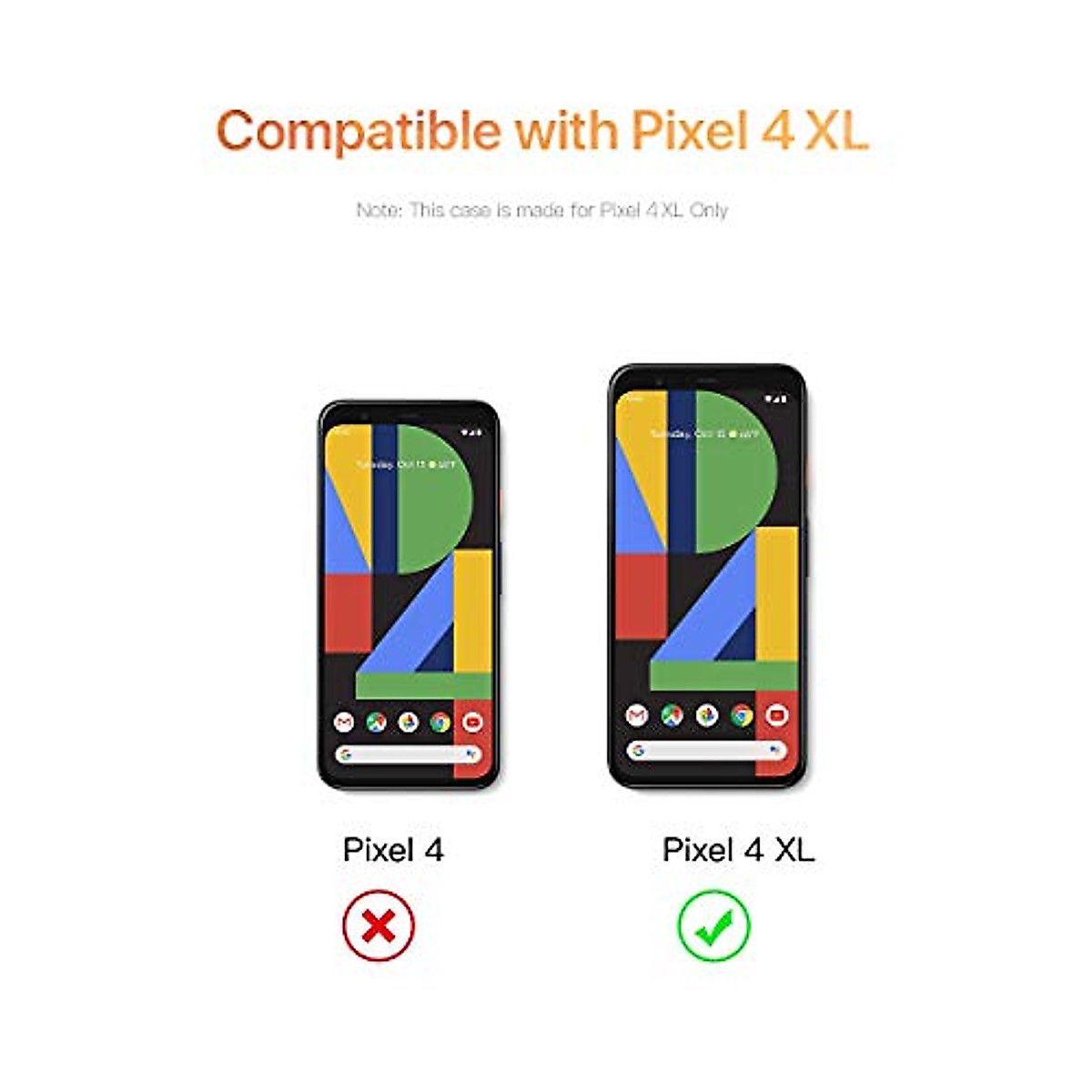 YESPURE Crossbody Case for Google Pixel 4 XL,Phone Case for Google Pixel 4 XL,Crystal Clear Soft TPU Anti-Scratch Shockproof Case with Neck Cord Lanyard Strap - Blue Black