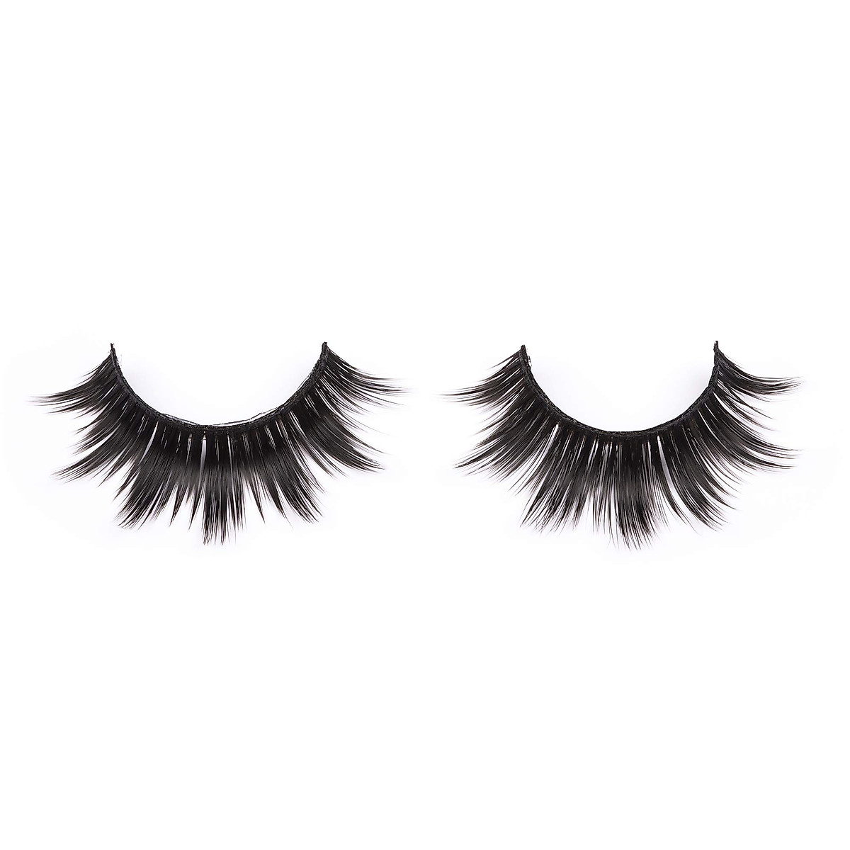 Wleec Beauty False Eyelashes, Dramatic Strip Lashes Pack Handmade Thick Fake Eyelashes Black (F36, 15 Pairs/3 Pack)