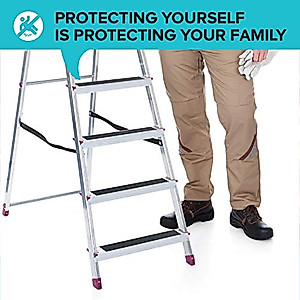 LifeGrip Anti Slip Safety Tape, Non Slip Stair Tread, Textured Rubber Surface, Comfortable for Bare Foot, Black (1" X 30' Black)