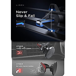 LISEN for MagSafe Car Mount [16 Strong Magnets] Magnetic Phone Holder for Car, Hands Free iPhone Car Holder Mount Vent Phone Mount for Car Fit for iPhone 14 13 12 Pro Max Plus Mini