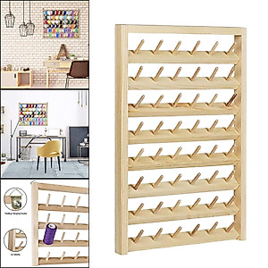 Fancyes 48 Spool Sewing Thread Mounted Sewing Holder Organizer Shelf for